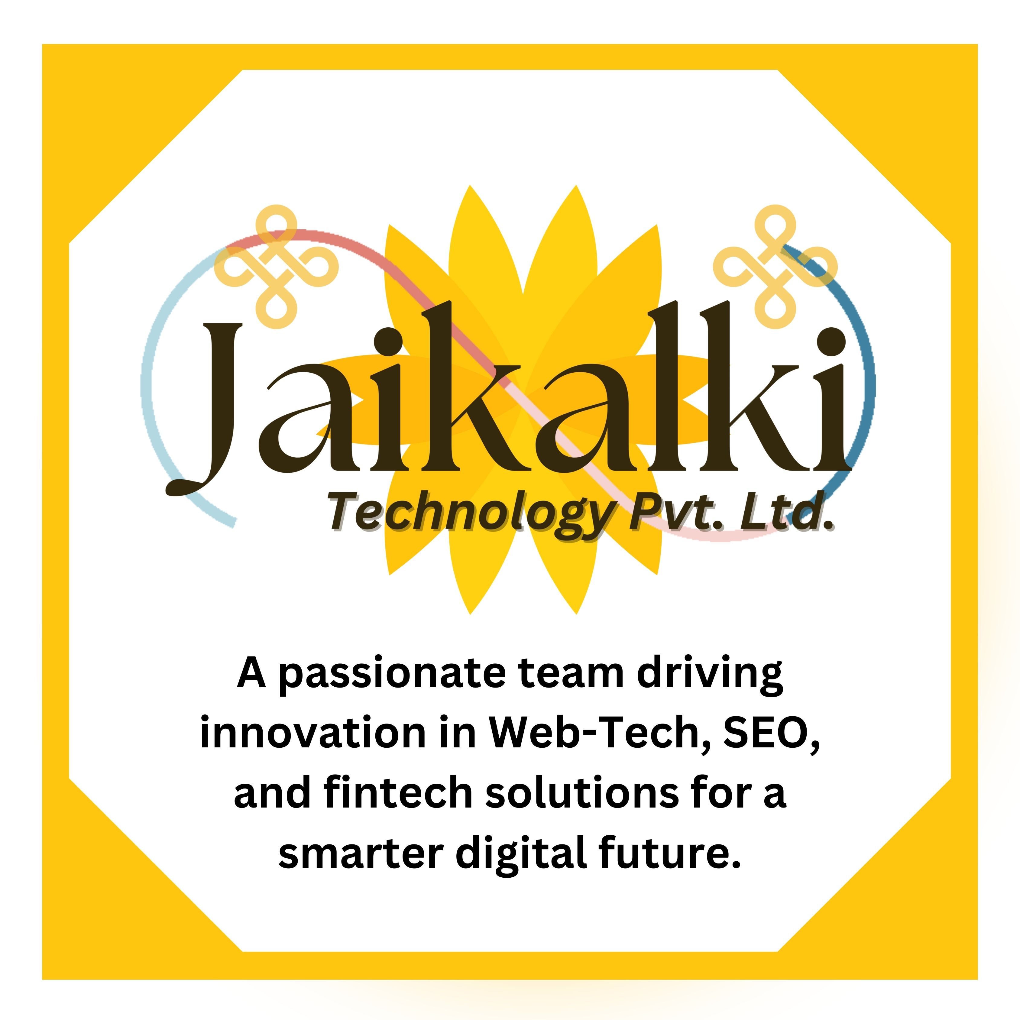About Us - Journey of Jaikalki Technology to Jaikalki Technology Pvt Ltd